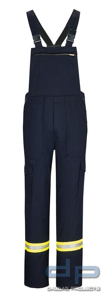 Latzhose HuPF Teil 2 dunkelblau mit Reflexstreifen 100% Baumwolle | HuPF Teil 2 Latzhosen ...